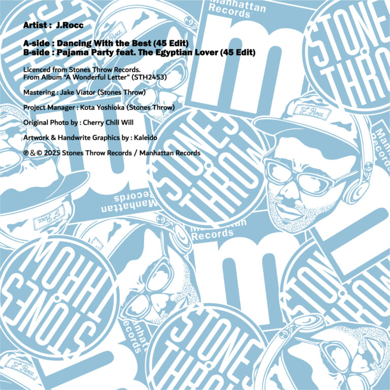 11/13(木）J.ROCC 来日記念 7INCH RELEASE決定。 | Manhattan Records